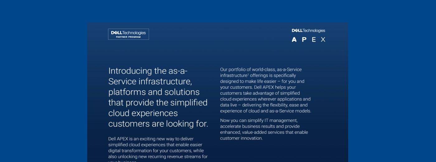 Dell APEX Advantage | Dell Technologies United States